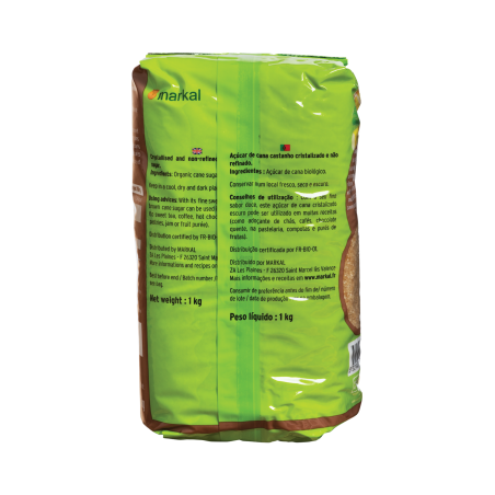 Sucre Brun de Canne, (1kg), Vrac BIO, Markal
