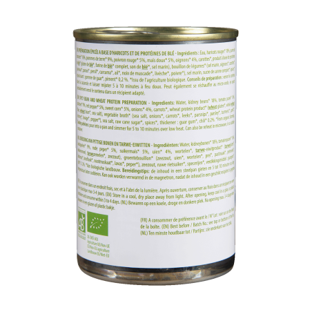 Chili sin carne BIO, 1 conserve de 400g, vrac BIO, Luce