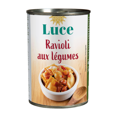 Ravioli aux légumes BIO, 1 conserve de 400g, vrac BIO, Luce